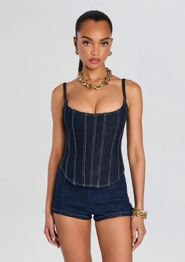 Retrofete Marishka Denim Top