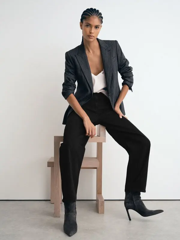 REISS Levitt Barrel-leg Jeans