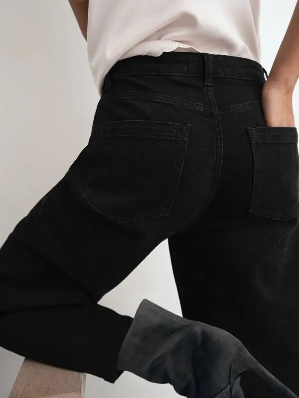 REISS Levitt Barrel-leg Jeans