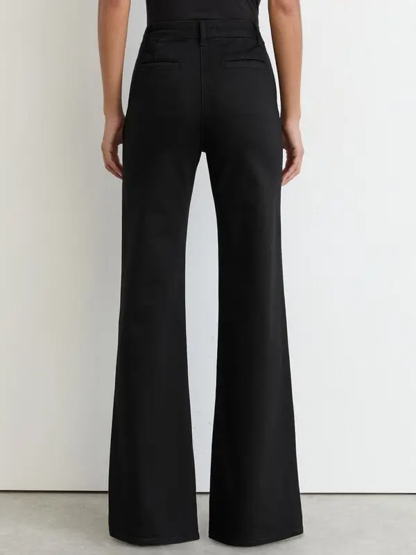 REISS Claude Pintuck-detail Flared Jeans