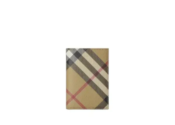 Burberry Checkered Folding Card Case