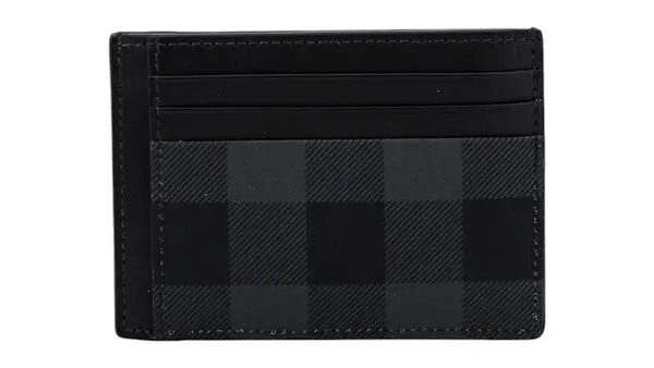 Burberry Coated Canvas Card Holder - Black