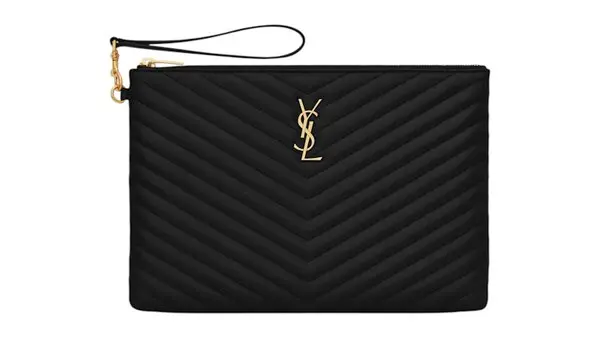 Saint Laurent Cassandre Matelasse Leather Tablet Pouch