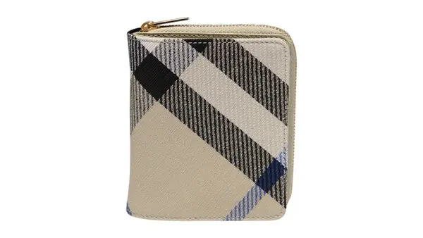 Burberry Checkered Ziparound Wallet