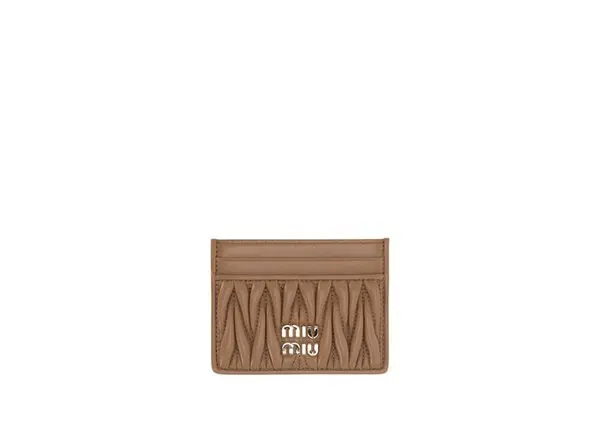Miu Miu Matelasse Nappa Leather Card Holder