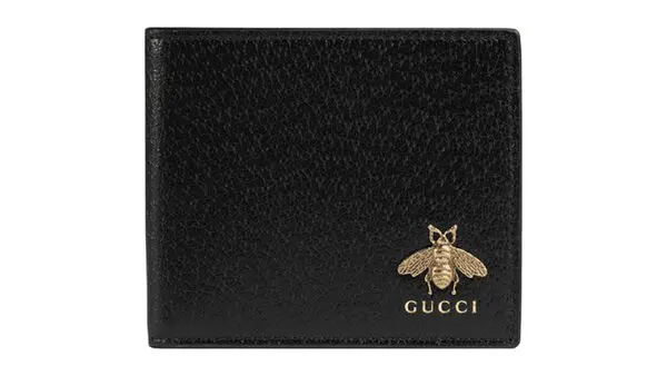 Gucci Animalier Leather Wallet - Black