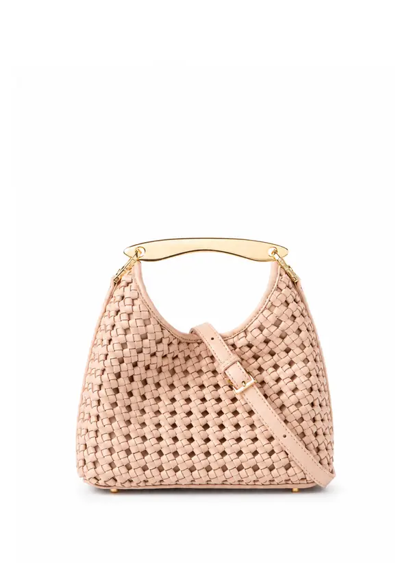 ELLEME Small Boomerang Woven Leather
