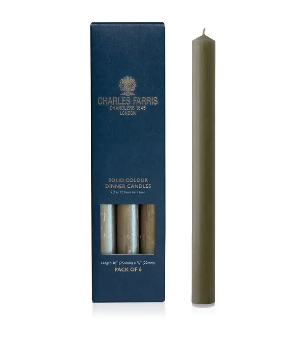 CHARLES FARRIS Dinner Candles - Green