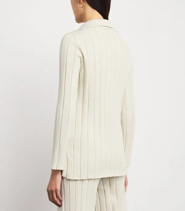 Colombo Cashmere Ribbed Polo Sweater