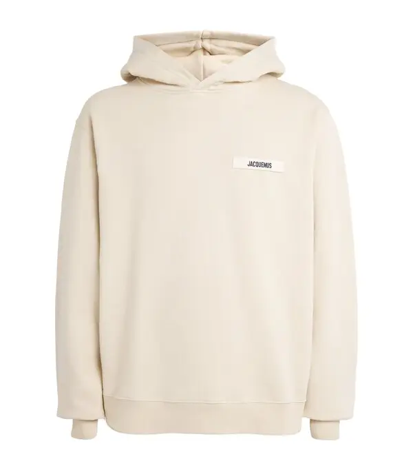 Jacquemus Grosgrain Logo Hoodie - Beige