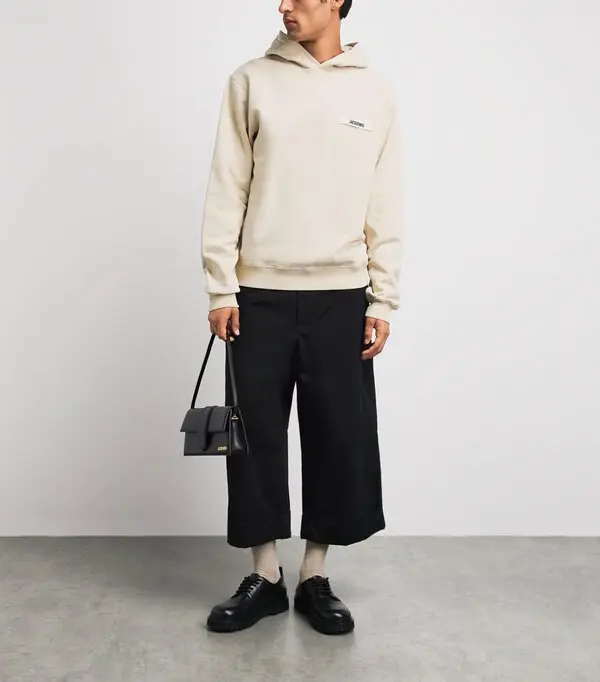 Jacquemus Grosgrain Logo Hoodie - Beige