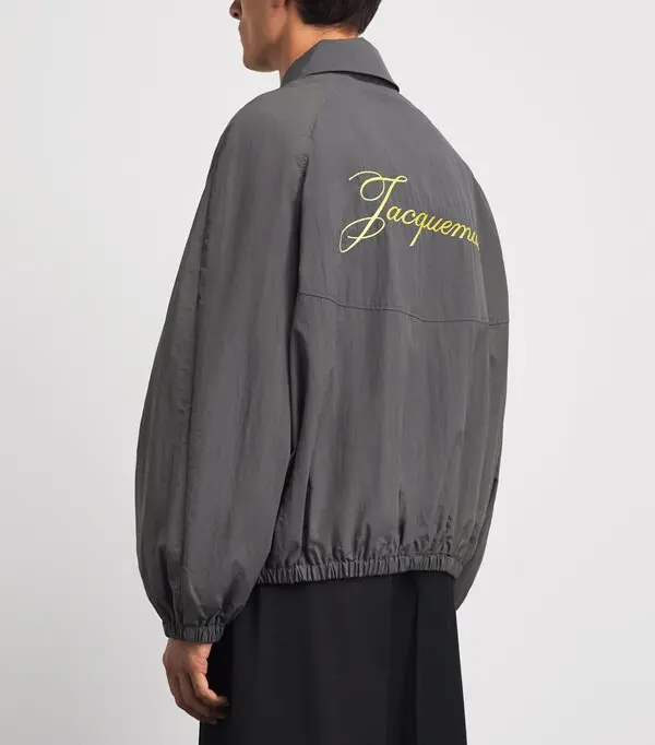 Jacquemus Embroidered Initial Windbreaker Jacket