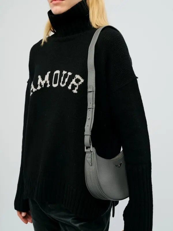 Zadig&Voltaire Moonvibe Grained Leather Bag - Road