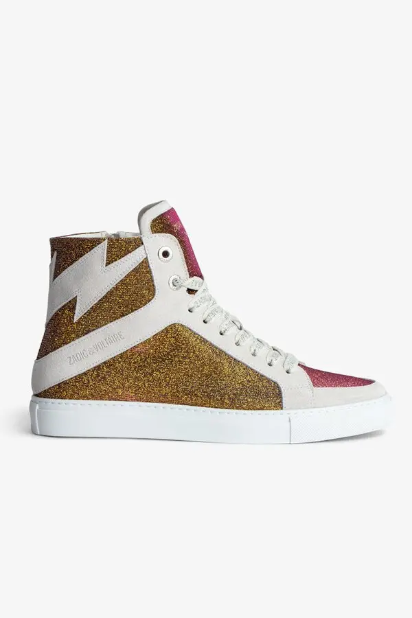 Zadig&Voltaire High Flash Sneakers - Gold