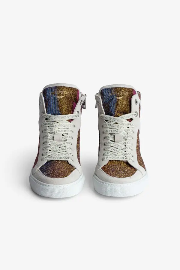 Zadig&Voltaire High Flash Sneakers - Gold