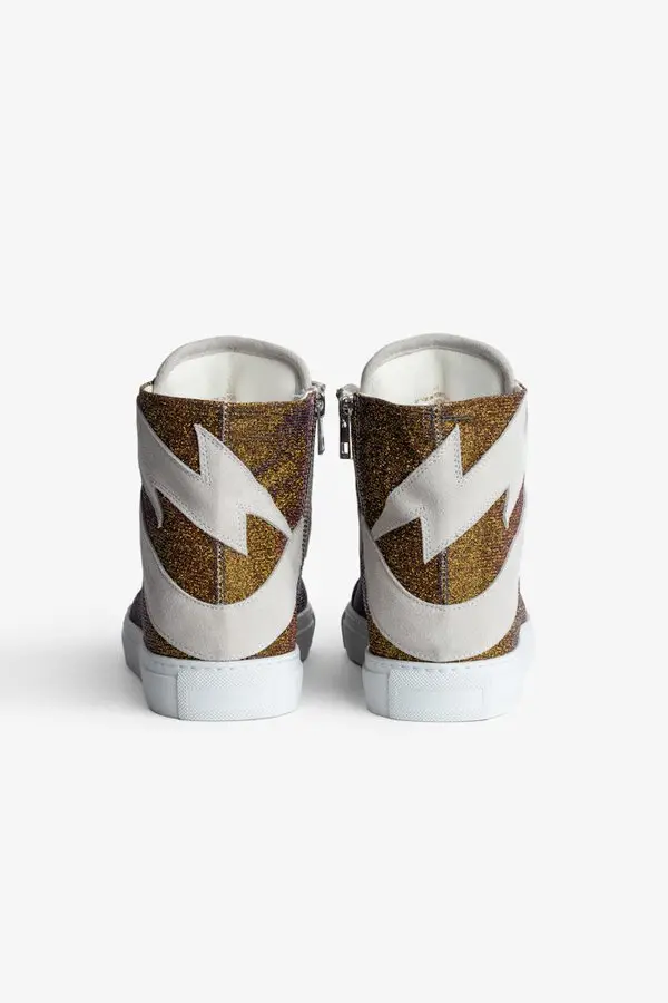 Zadig&Voltaire High Flash Sneakers - Gold