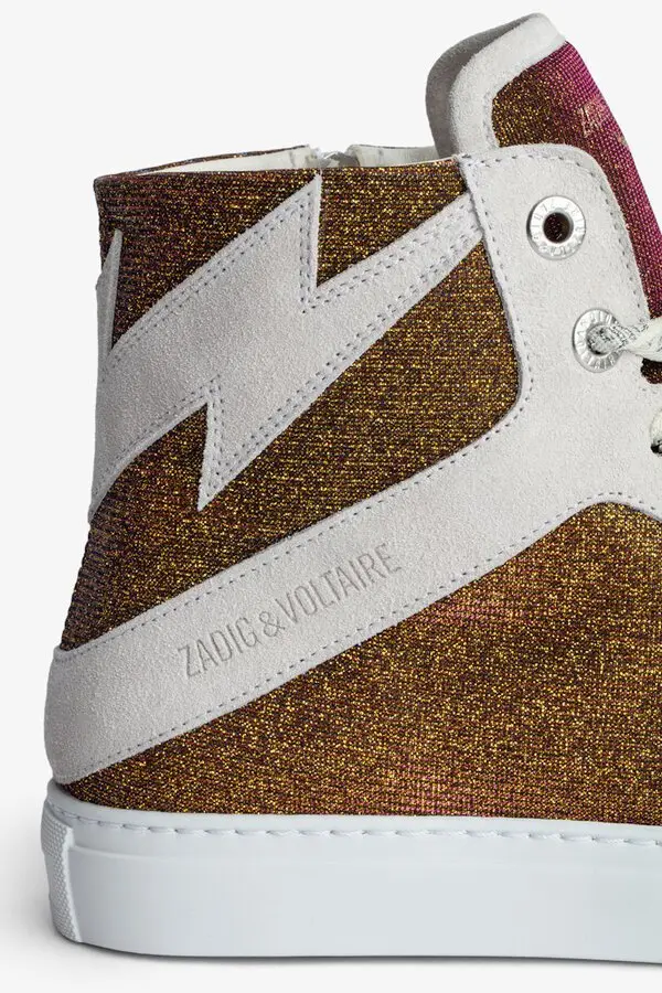 Zadig&Voltaire High Flash Sneakers - Gold
