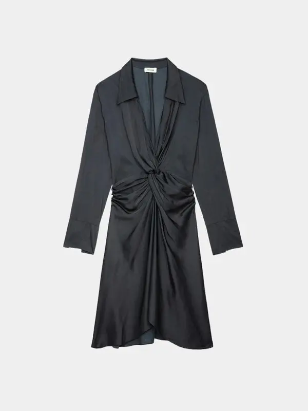 Zadig&Voltaire Rozo Satin Dress - Black