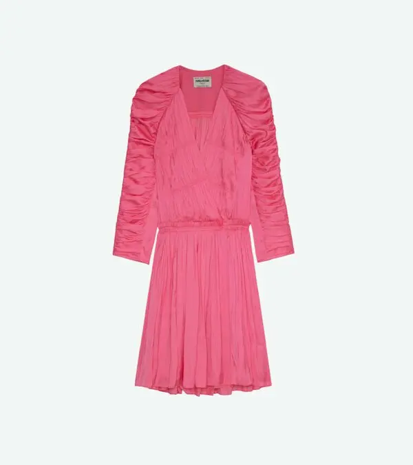 Zadig&Voltaire Realine Satin Dress - Rubber