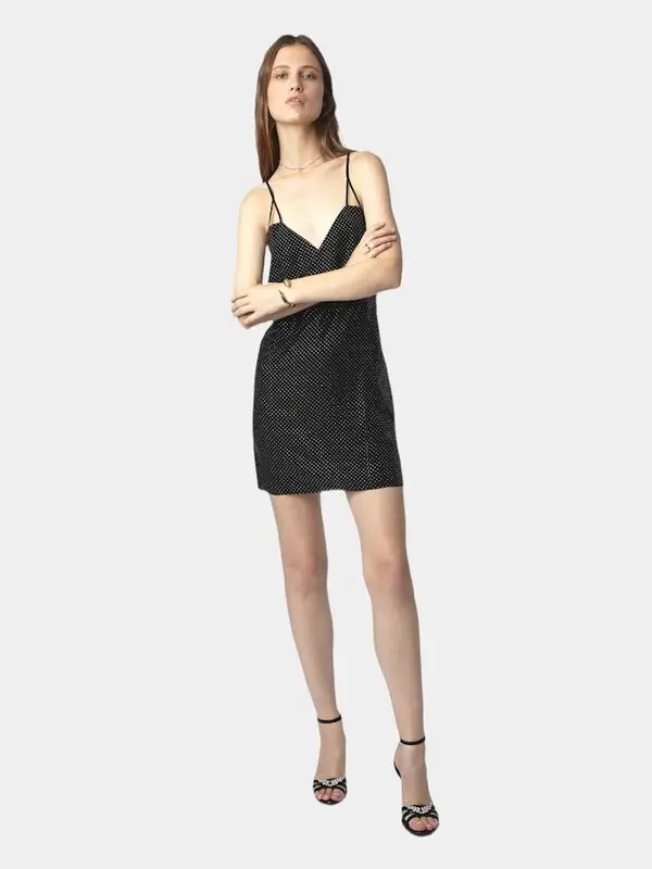 Zadig&Voltaire Rohana Diamanté Silk Dress