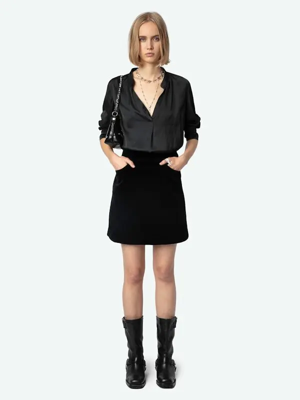 Zadig&Voltaire Jinette Velvet Skirt