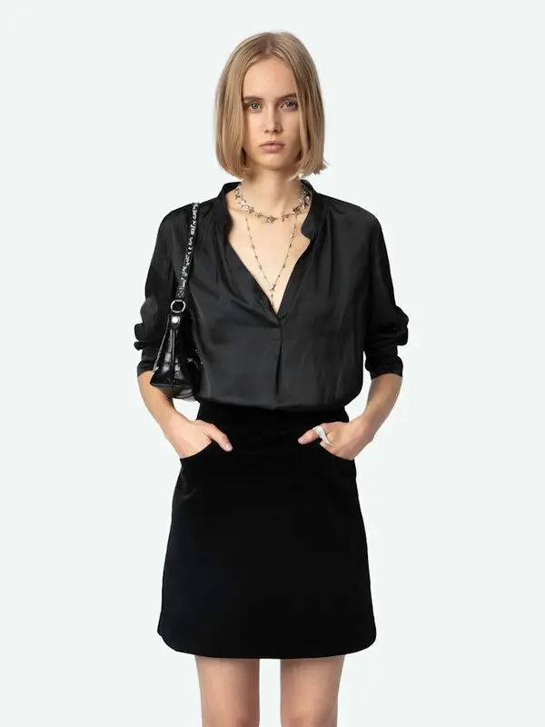 Zadig&Voltaire Jinette Velvet Skirt