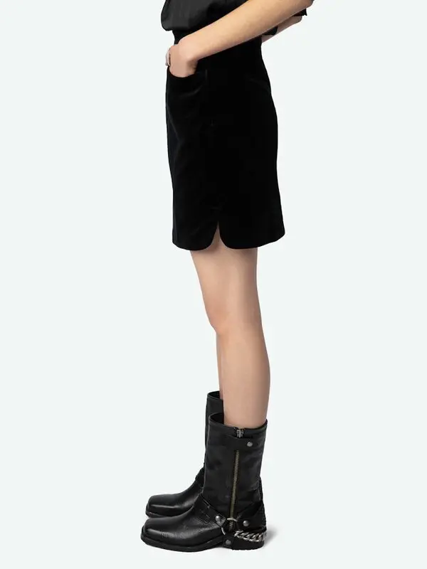 Zadig&Voltaire Jinette Velvet Skirt