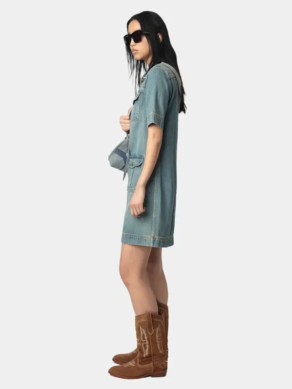 Zadig&Voltaire Record Utility Denim Dress