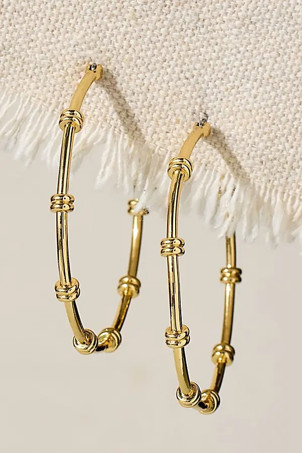 Free People Claire Plated Hoops