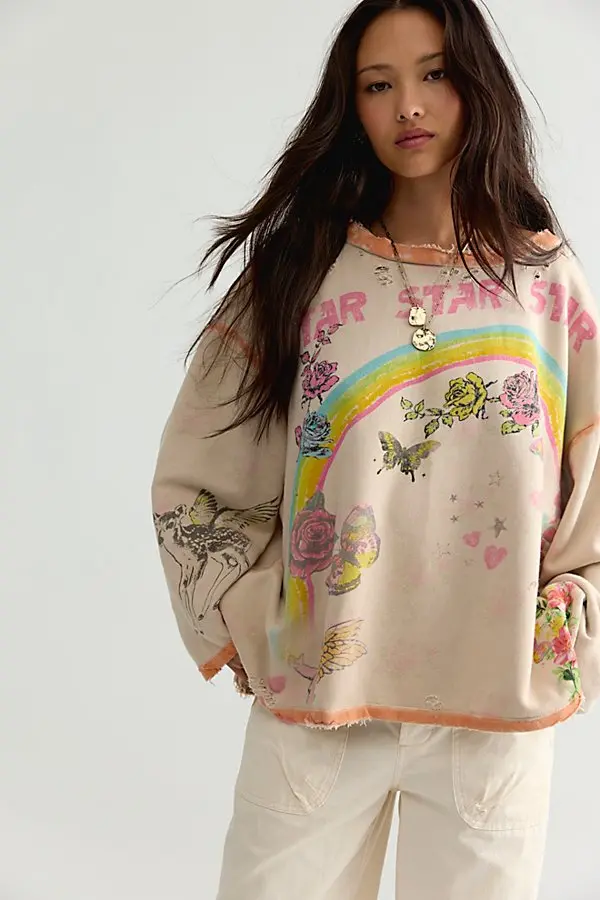 MAGNOLIA PEARL Star Wild And Free Sweatshirt