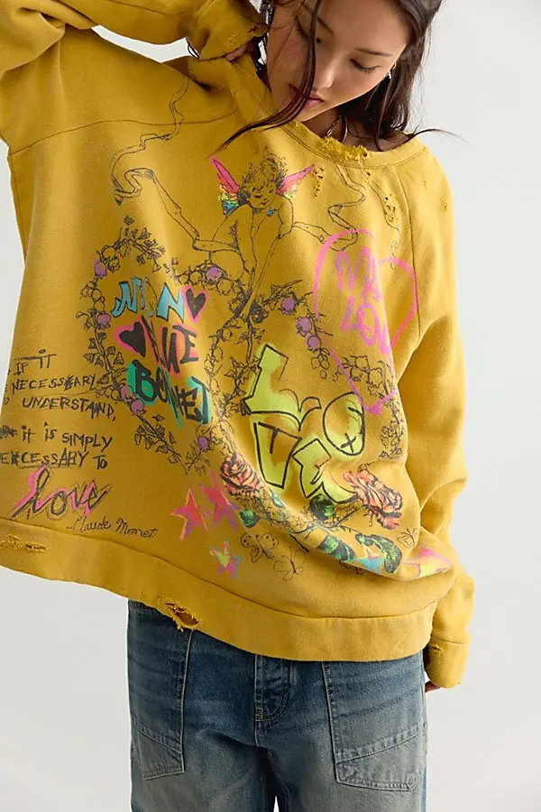 MAGNOLIA PEARL Neon Bluebonnet Richi Sweatshirt