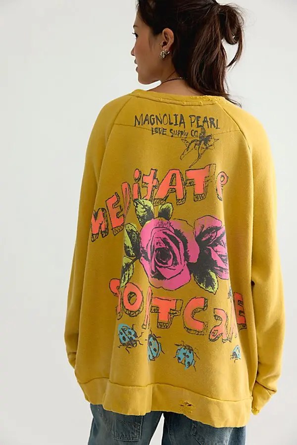 MAGNOLIA PEARL Neon Bluebonnet Richi Sweatshirt