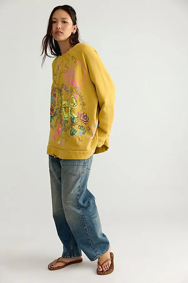 MAGNOLIA PEARL Neon Bluebonnet Richi Sweatshirt