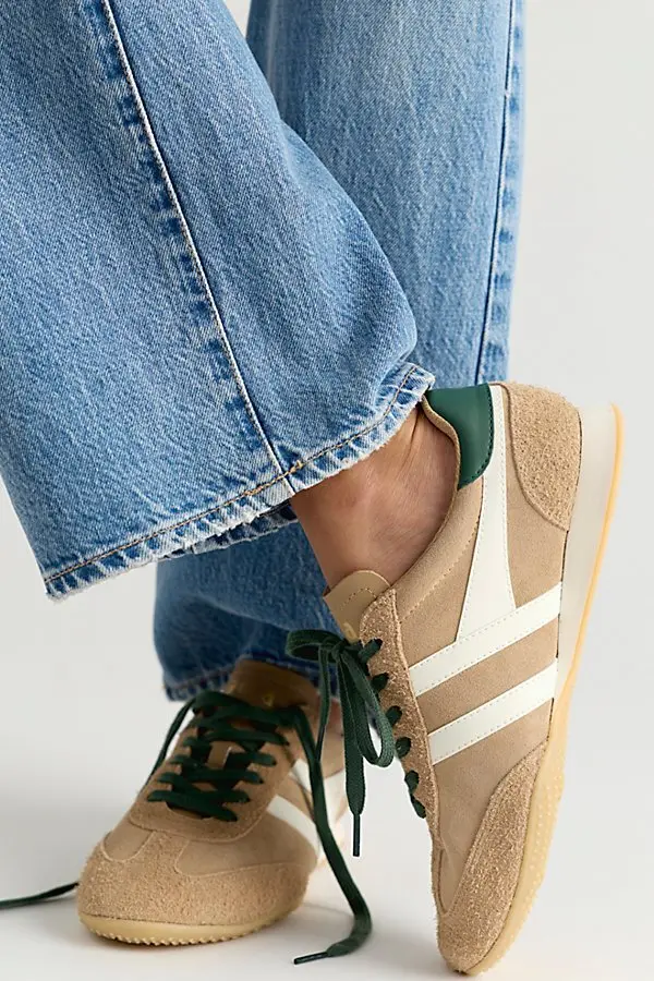 Gola Sprinter Suede Sneakers - Light Caramel/off White/e