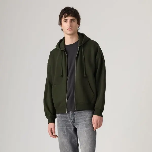 LEVI'S Boxy Full-zip Sweatshirt