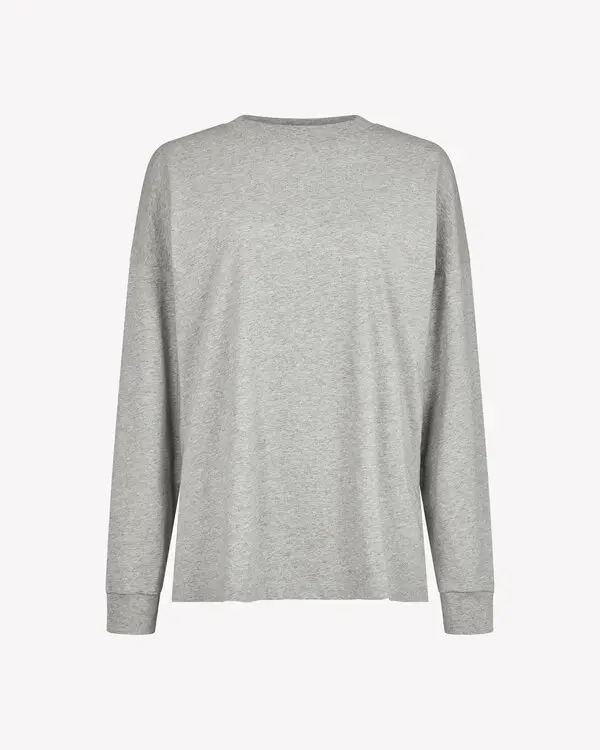 Serena Bute Classic Cotton Long Sleeve T-shirt - Grey