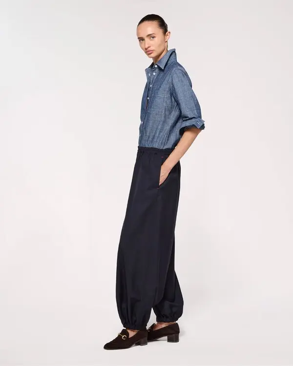 Serena Bute Wool Balloon Trousers