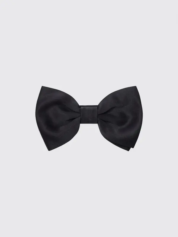 Tagliatore Satin Bow Tie - Black