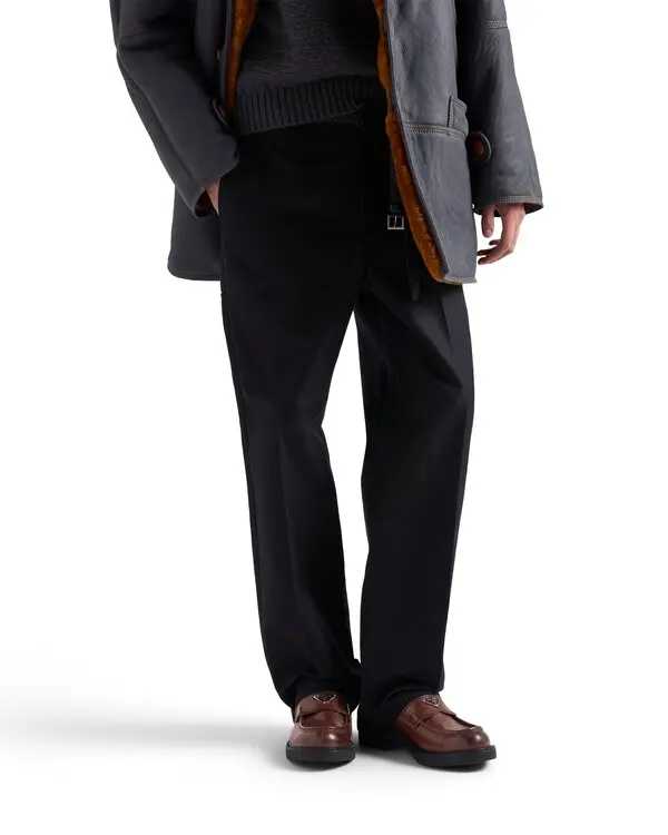 Prada Chocolate Aged Leather Loafers