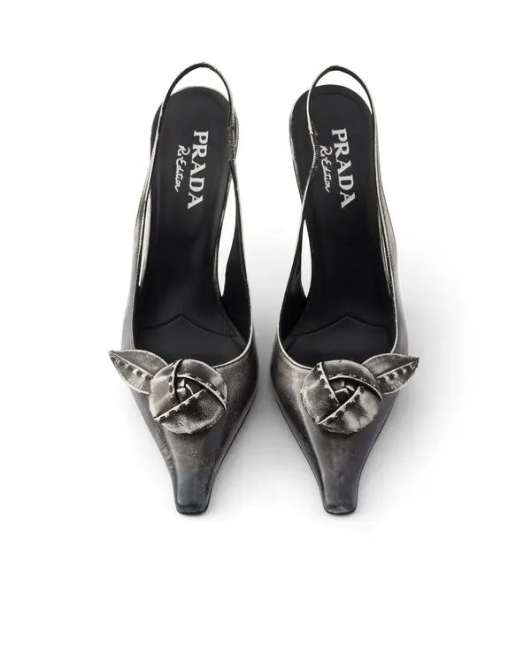 Prada Leather Slingback Pumps