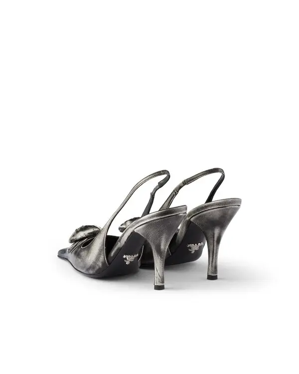 Prada Leather Slingback Pumps