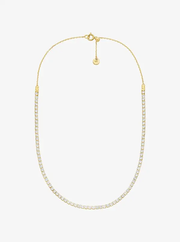 Michael Kors Pavé Tennis Necklace - Gold