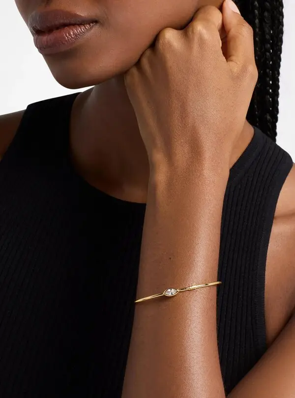 Michael Kors Marquise Stone Bangle Bracelet