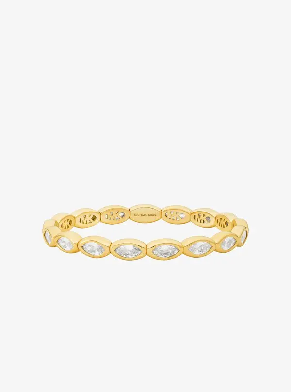 Michael Kors Marquise Stone Tennis Bracelet - Gold