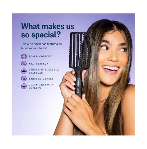 GIMME BEAUTY Vented Detangling Brush Quick Dry