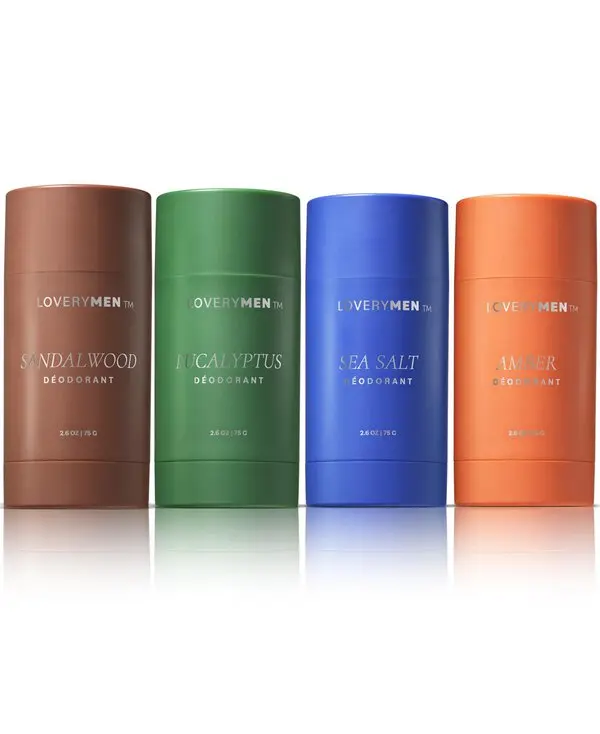 LOVERY Amber Aluminum Free Deodorant Stick 2.6oz 24 Hour Odor Control - Multi