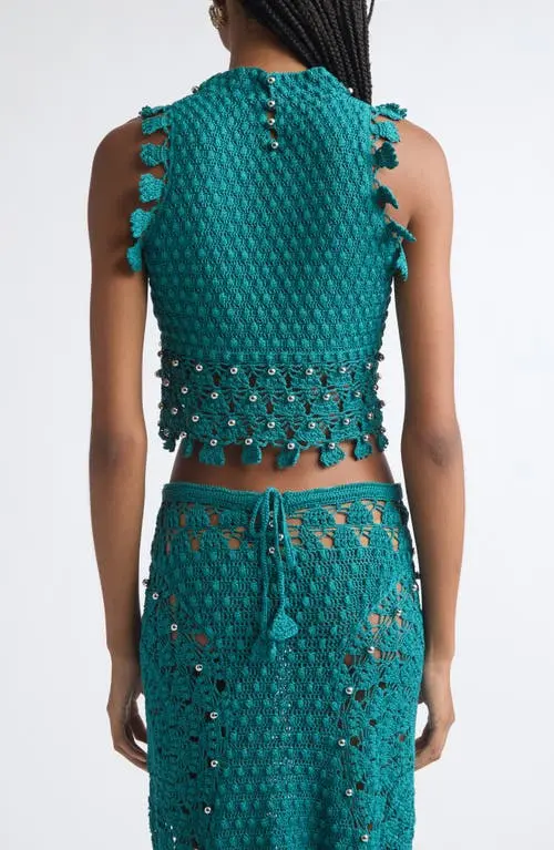 Rabanne Sleeveless Crochet Top