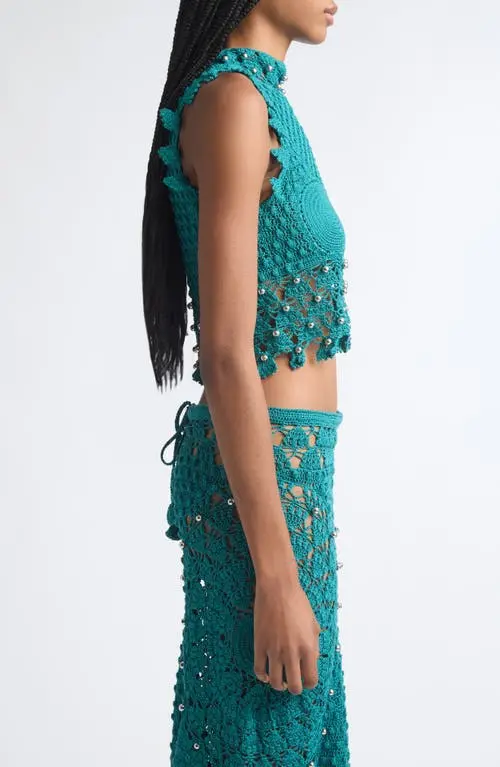 Rabanne Sleeveless Crochet Top
