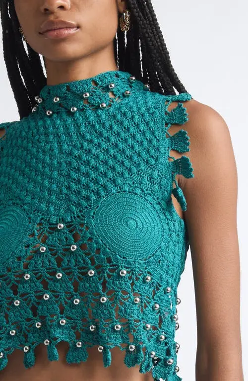 Rabanne Sleeveless Crochet Top