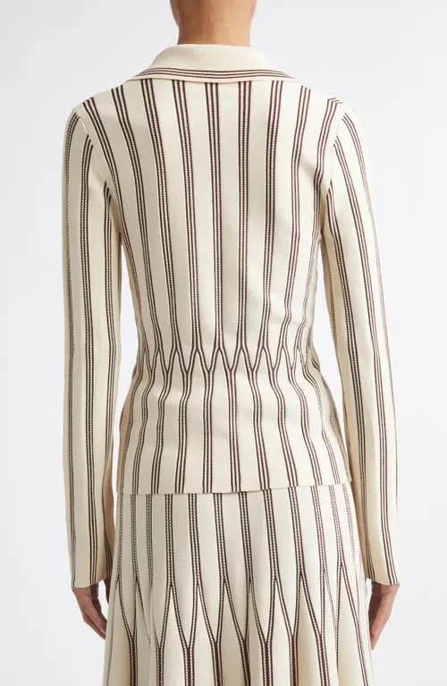Zimmermann Rebellion Stripe Polo Sweater